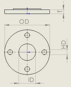 ME17: ANSI CLASS 150 PLATE FLANGE DIMENSIONS | Book of Engineering
